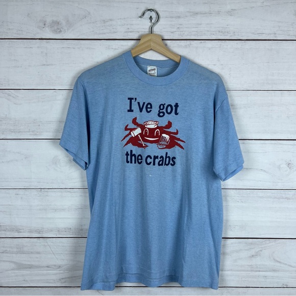 Vintage | Tops | Vintage 97s Ive Got Crabs Restaurant Tshirt Large ...